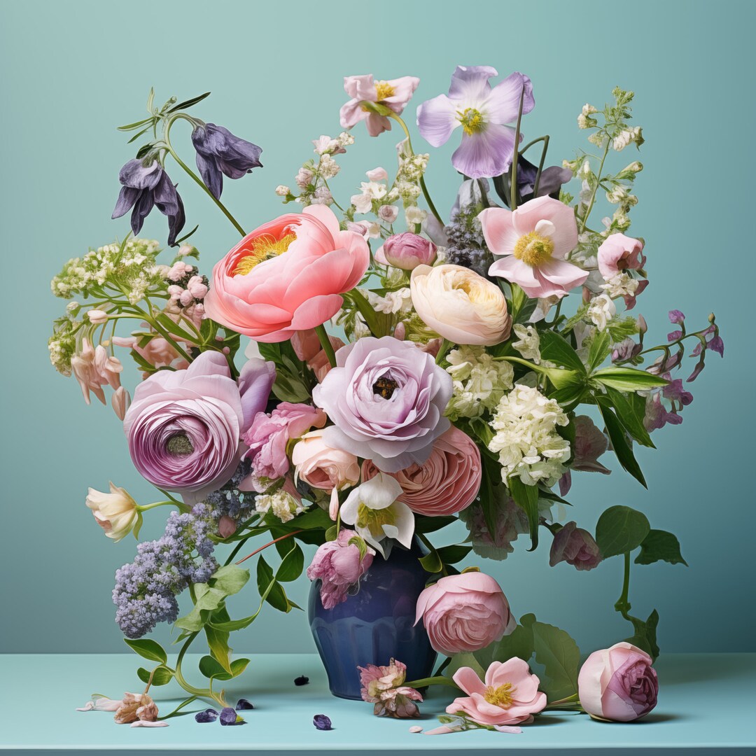 Still-life Spring Flowers - Etsy