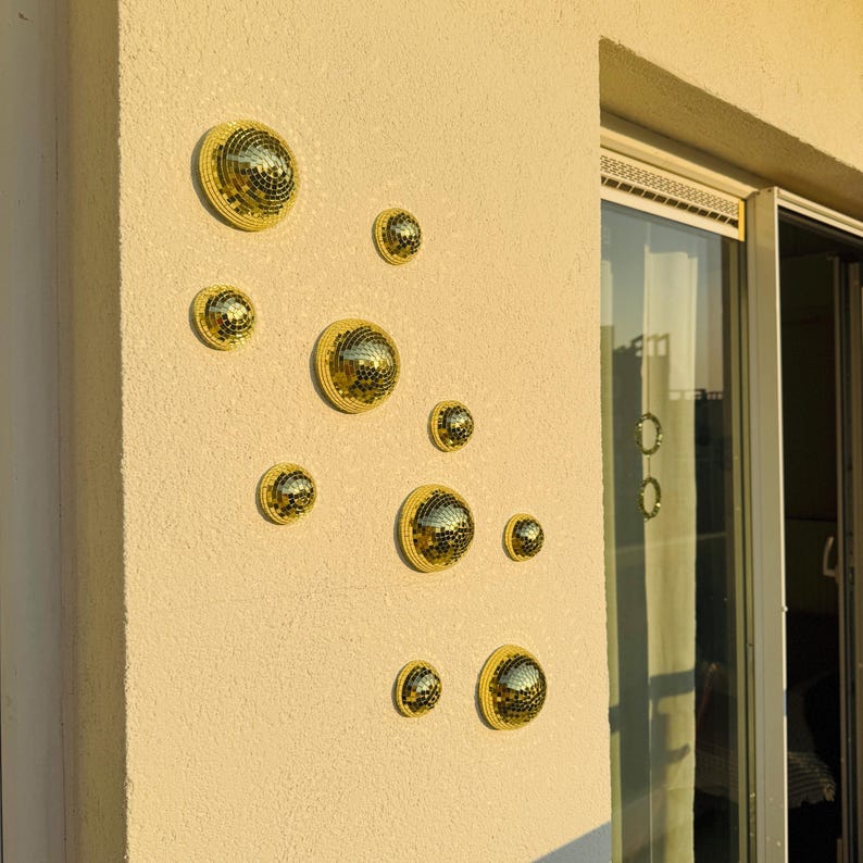 DJ Booth Disco Ball Wall Decor: Retro Sparkling Wall Art, Dopamine ...