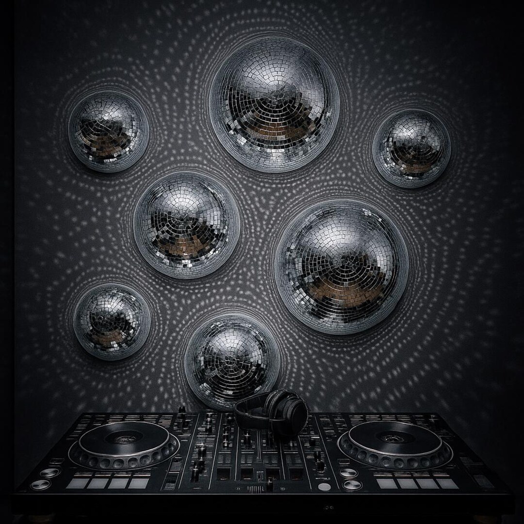 Half Disco Ball Wall Sign Set Of, Mosaic Glass Art Reflecting Light ...