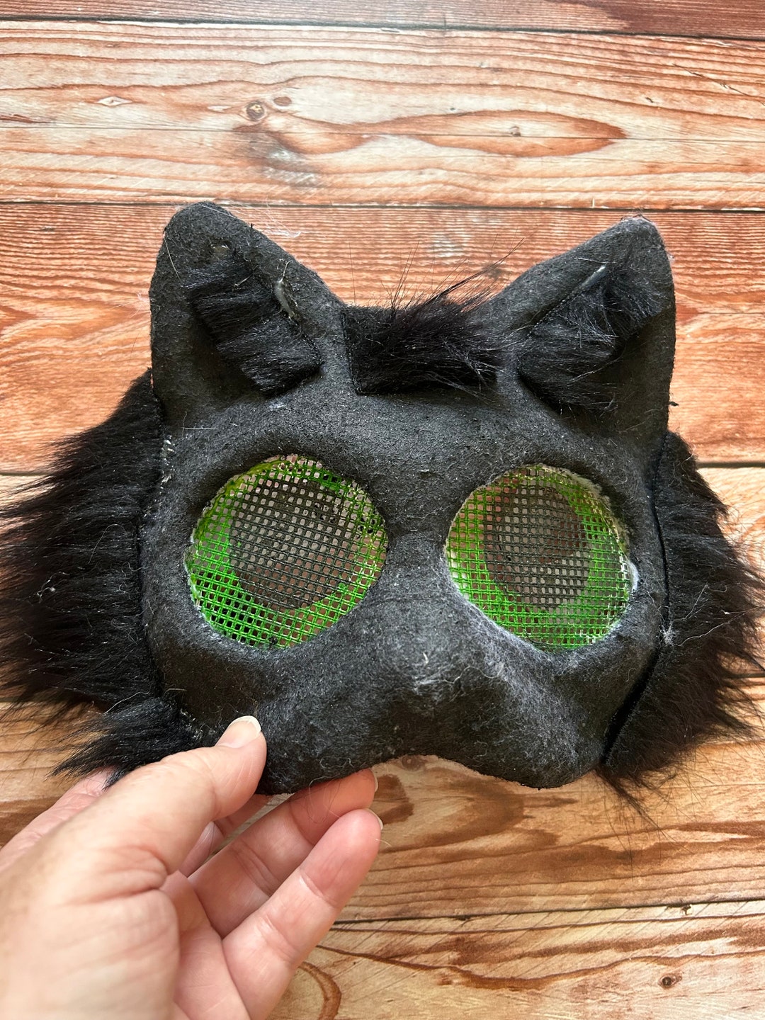 Black Cat Therian Mask - Etsy