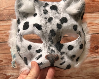 Therian Mask Snow Leopard - Etsy