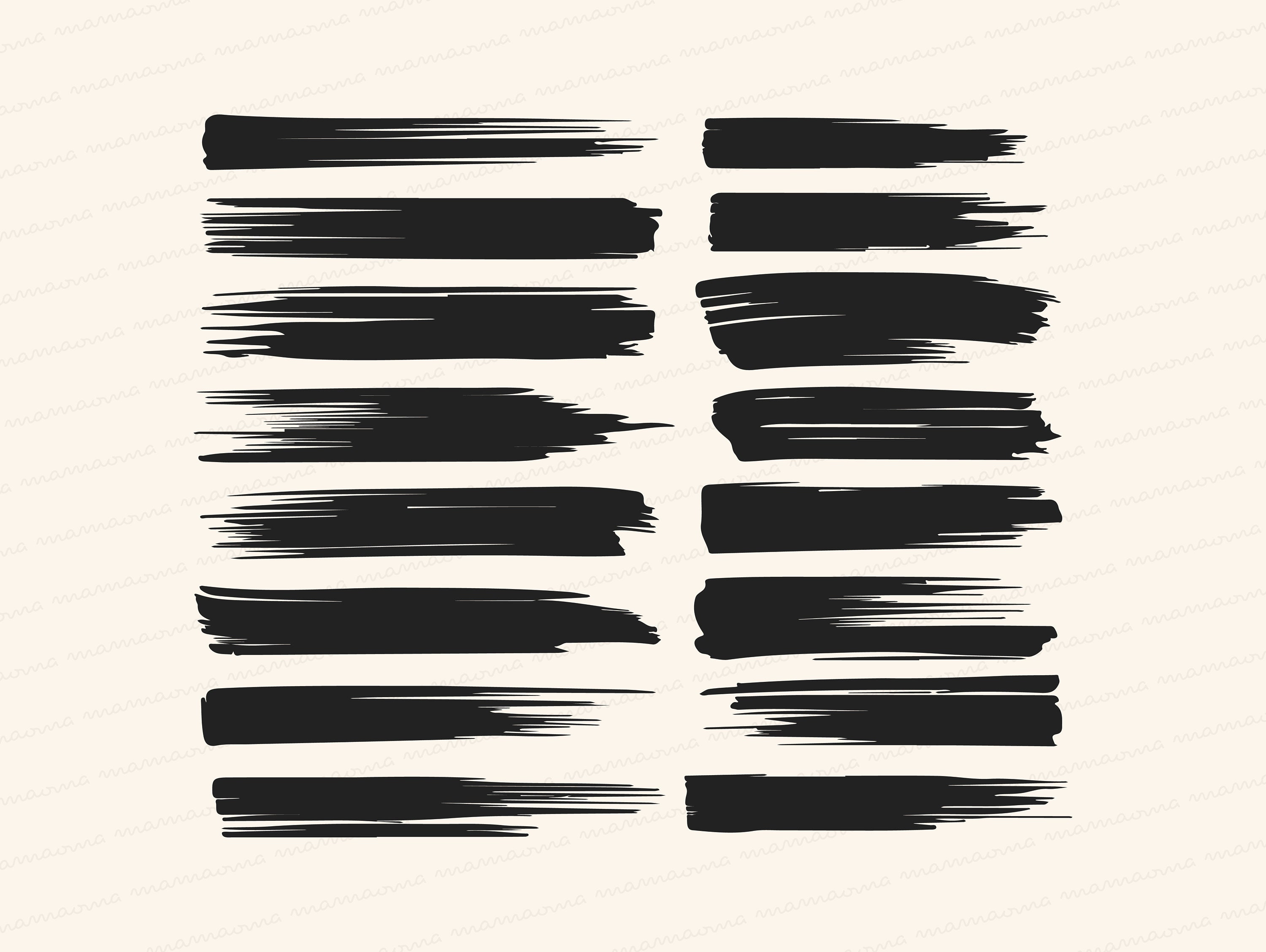 Paint Brushes SVG Bundle, Paint Line Svg, Brush Stroke Svg, Brush ...