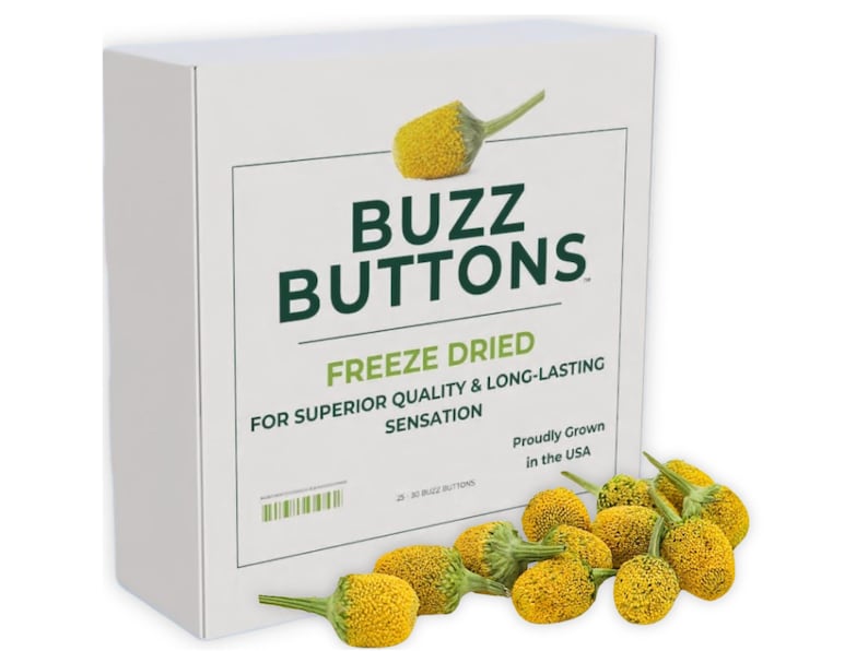 Buzz Buttons Edible Flowers | Freeze Dried | Grown in USA | Buzz Button ...