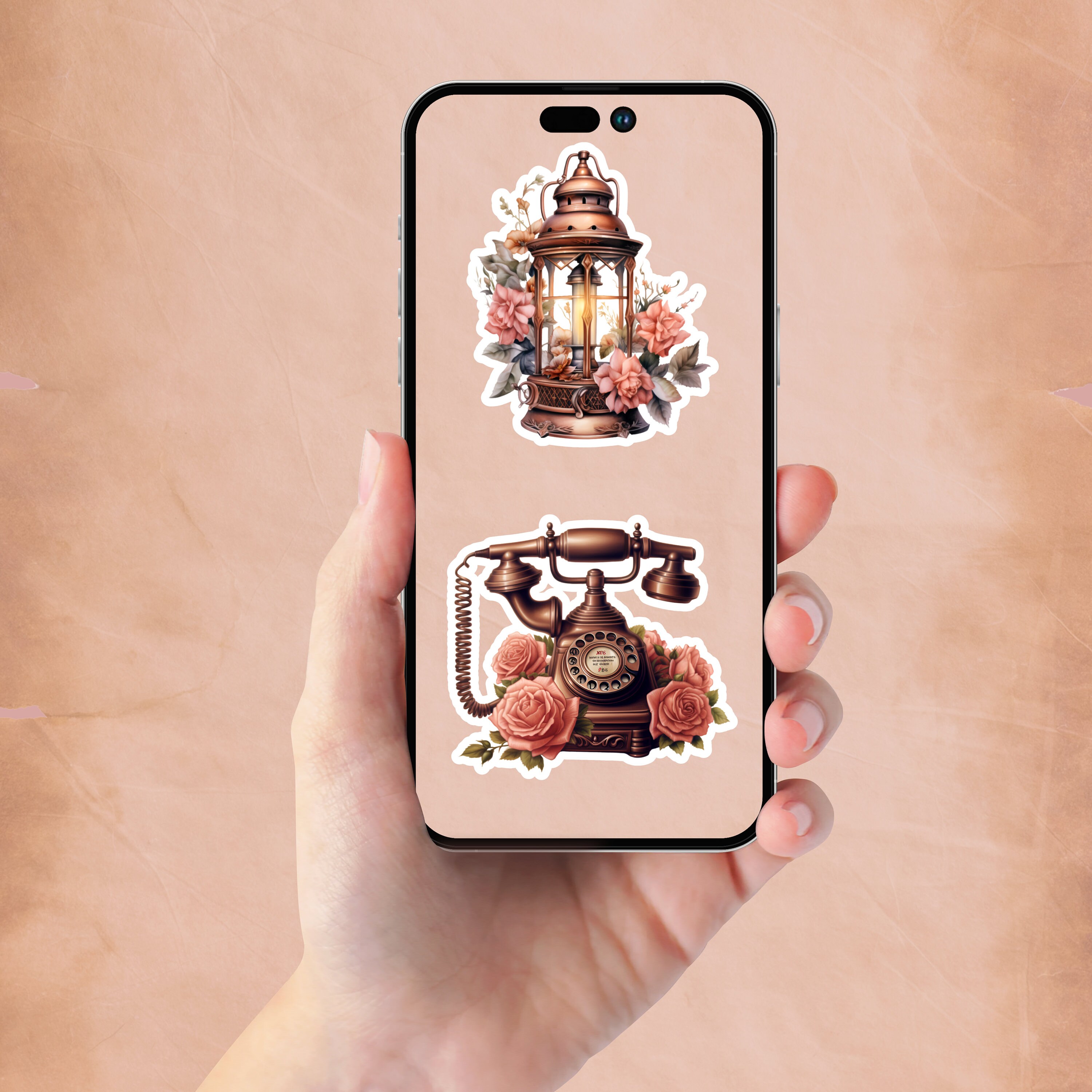 Pack of 5 Beautiful Stickers, Classic and Antique, Stylish Stickers ...