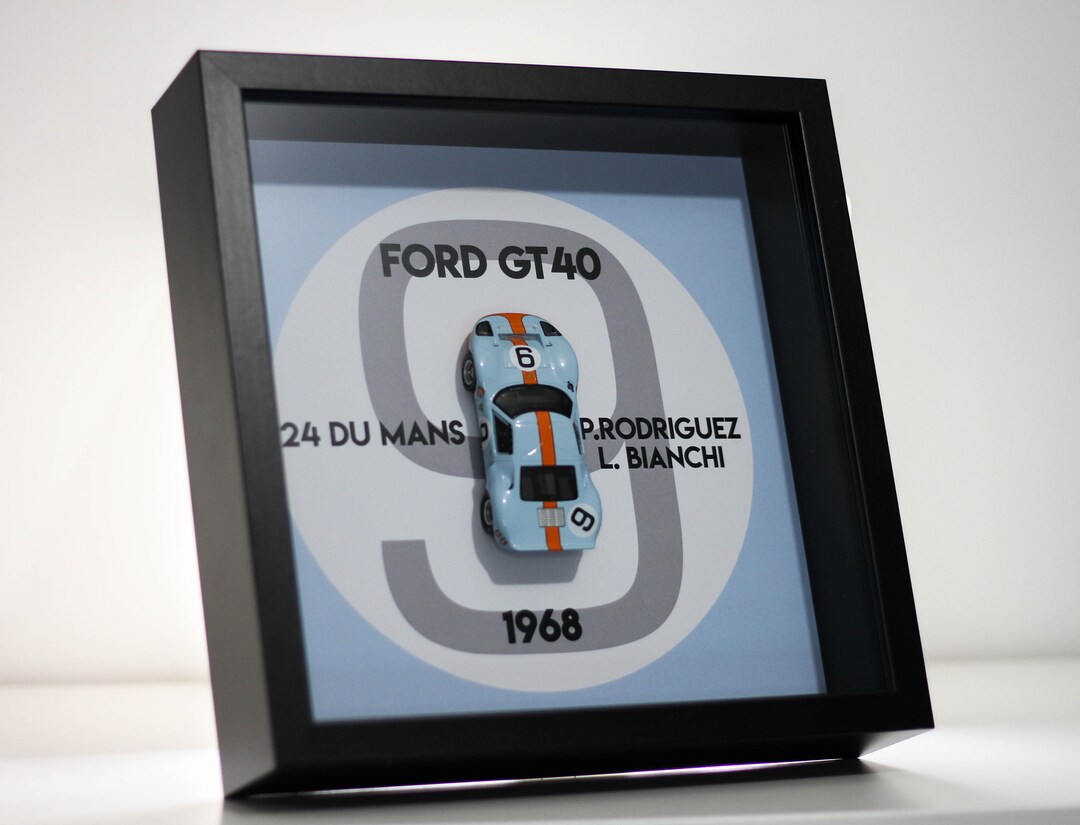 Ford GT40 24h Le Mans 1968 Display Frame - Etsy