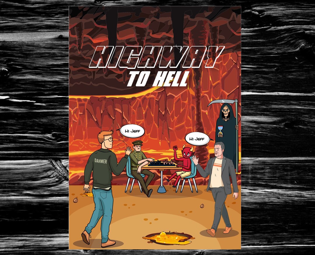 Highway to Hell Birthday Card: Dark Humor Greeting Card - Etsy