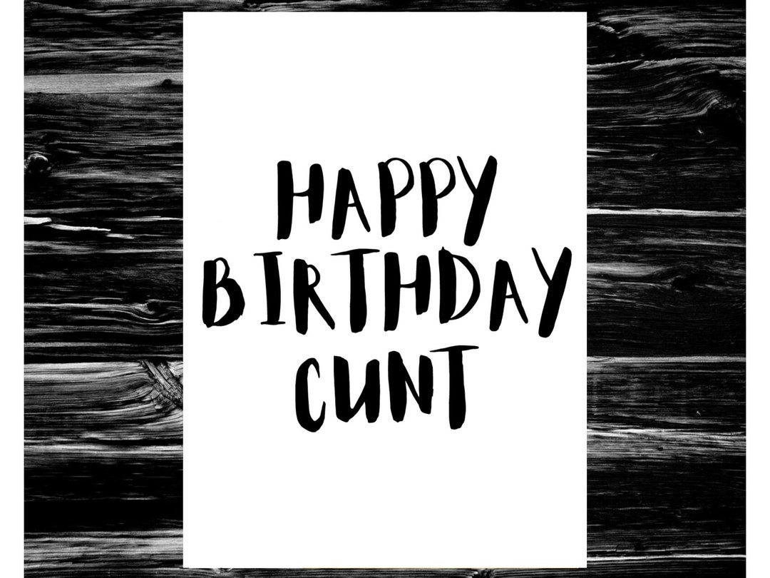 Offensive Birthday Card: Funny Rude Greeting Card - Etsy