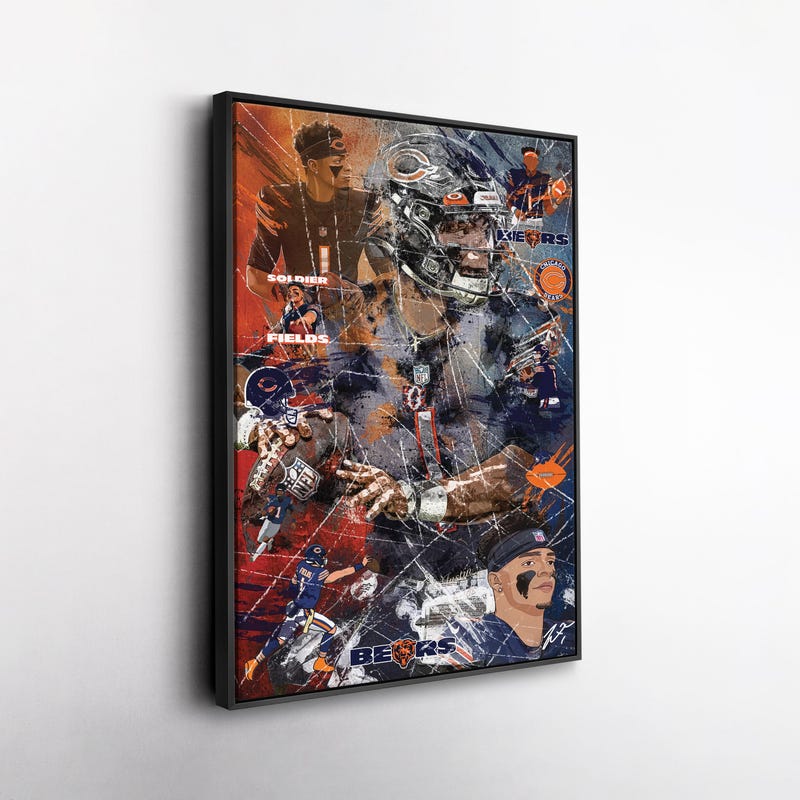 Chicago Bears Pop Art - Etsy