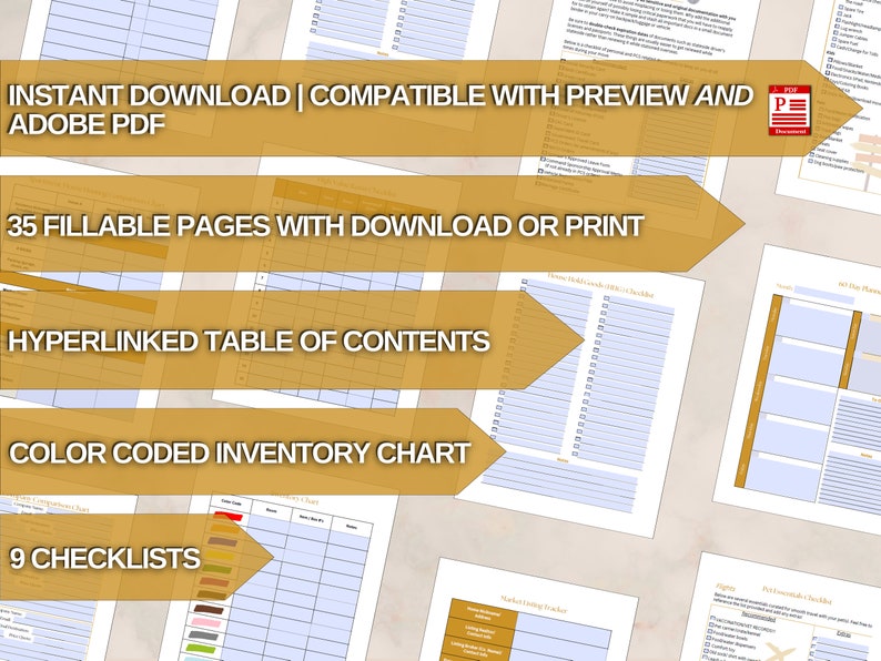 PCS Binder Printable | Military Move Planning PDF | PCS Checklist ...