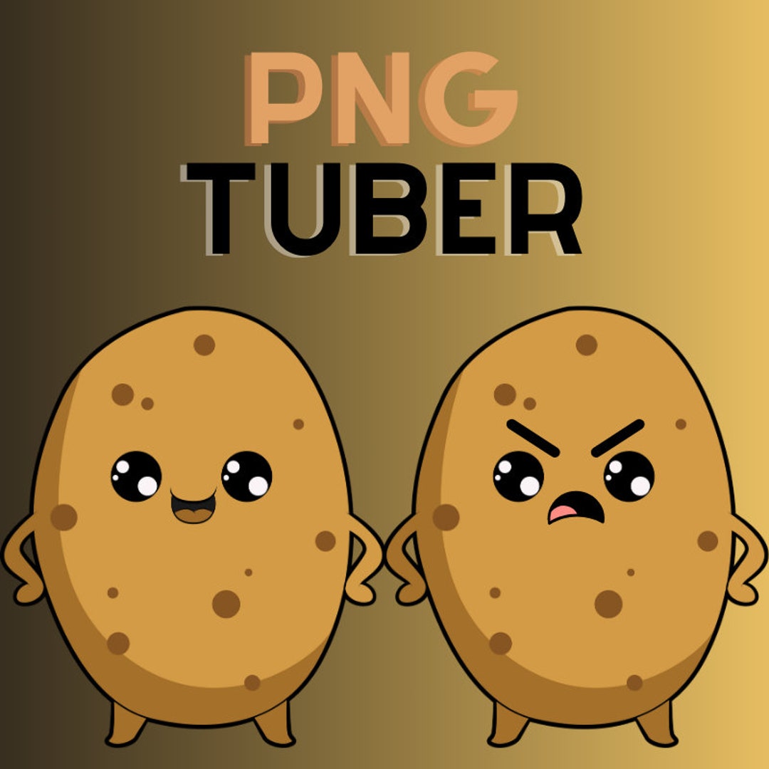 Po the Potato Pngtuber Chibi Cute Kawaii Twitch Youtube Streaming Ready ...