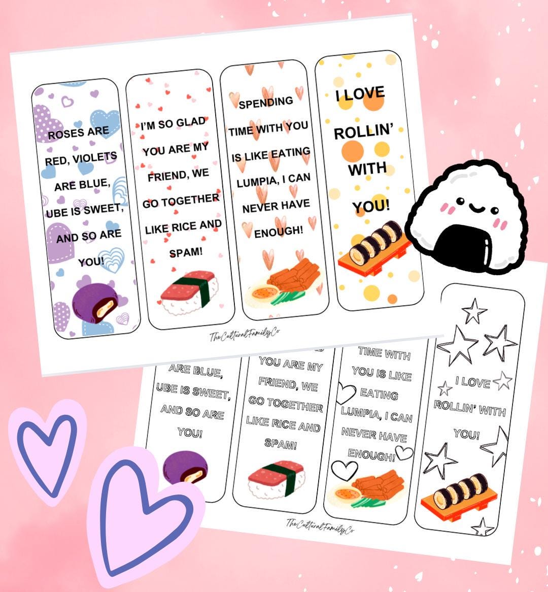 Printable Bookmarks for Children or Adults, Color You Own, Asian ...