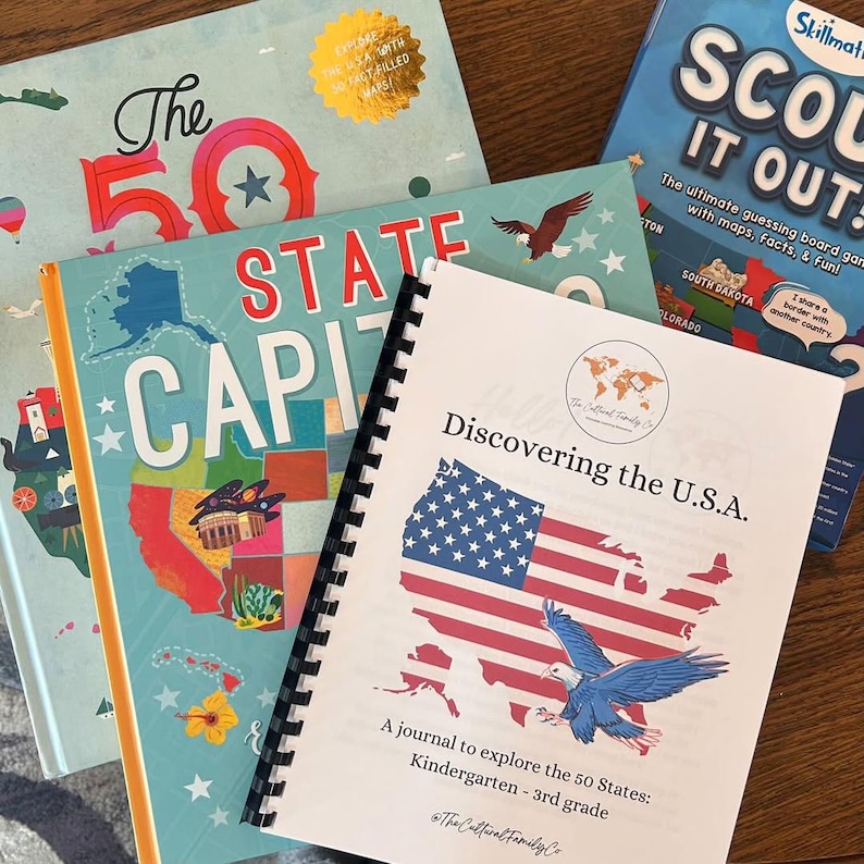 50 States Journal for Kids, Homeschool Kindergarten-3rd Grade, Discover ...