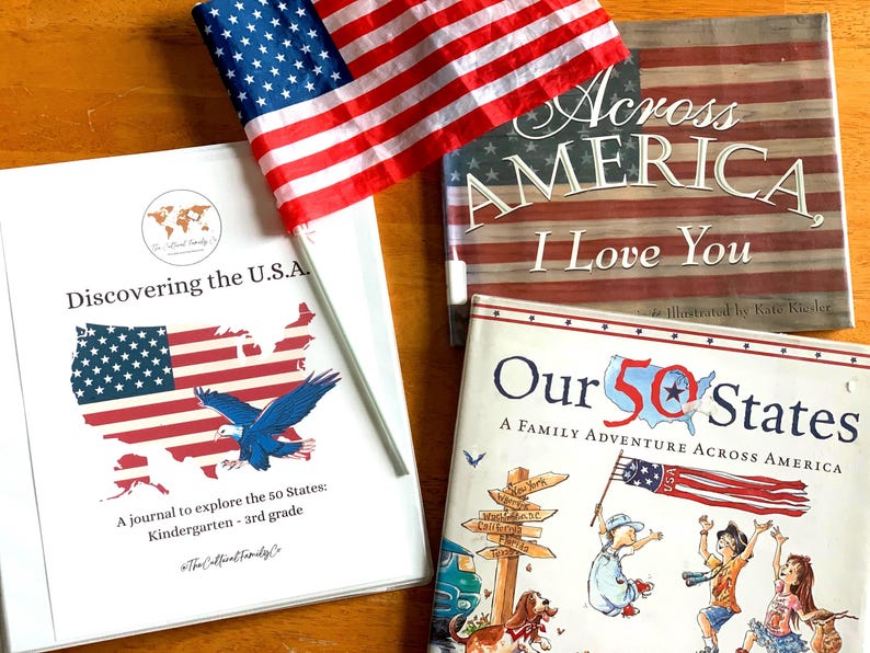 50 States Journal for Kids, Homeschool Kindergarten-3rd Grade, Discover ...