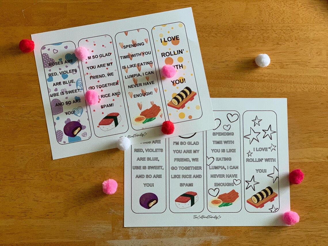 Printable Bookmarks for Children or Adults, Color You Own, Asian ...