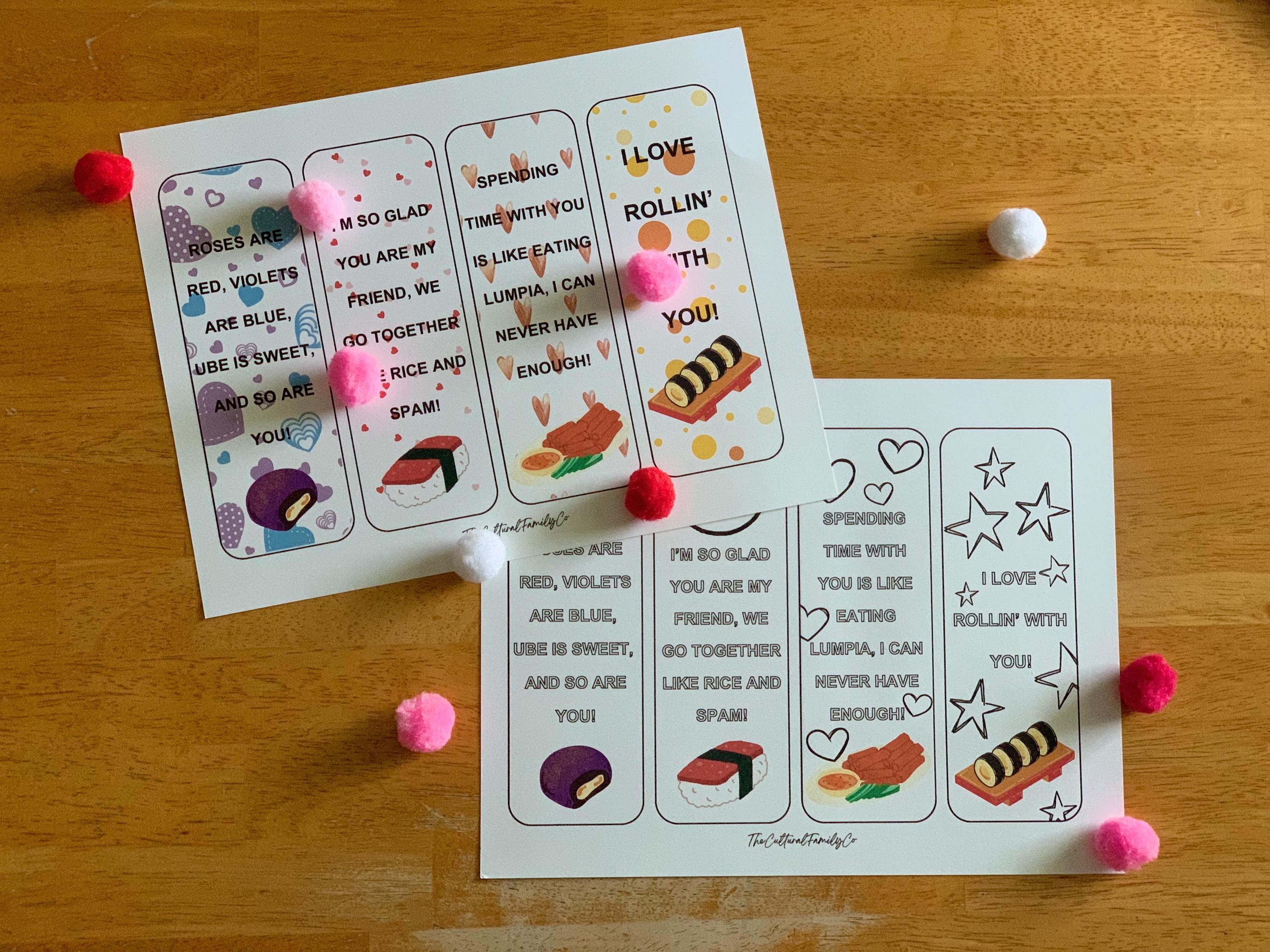 Printable Bookmarks for Children or Adults, Color You Own, Asian ...