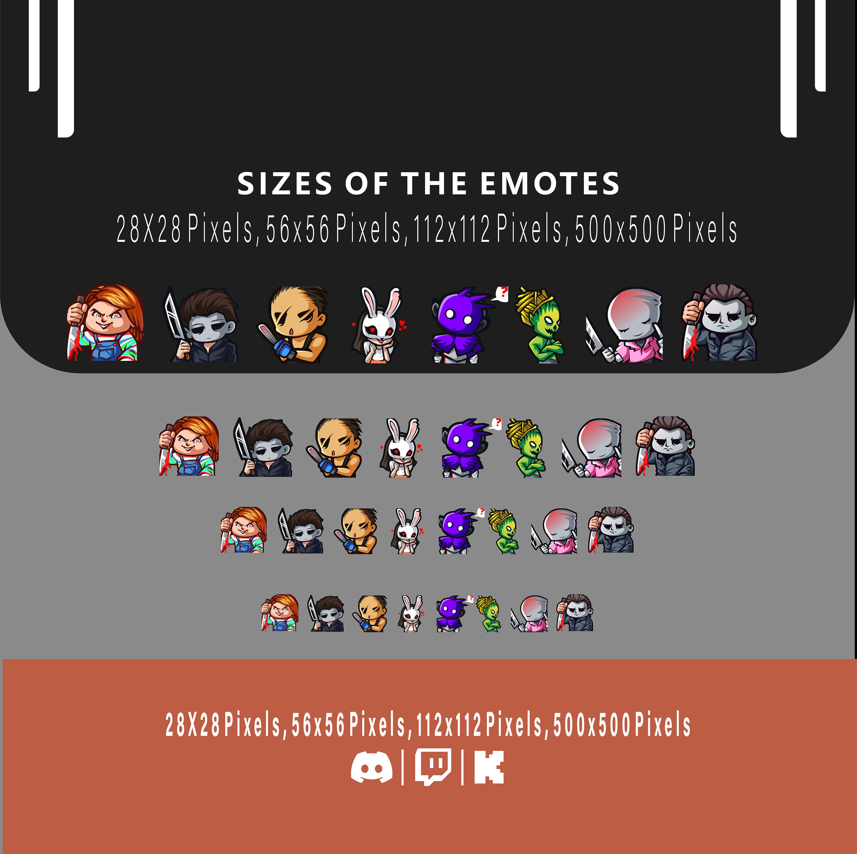 Dead by Daylight Emote Pack + Bonus Chucky & Myers - 8 Spine-chilling ...