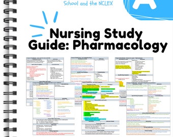 Pharmacology Study Guide Bundle 190 Pages Digital Download - Etsy