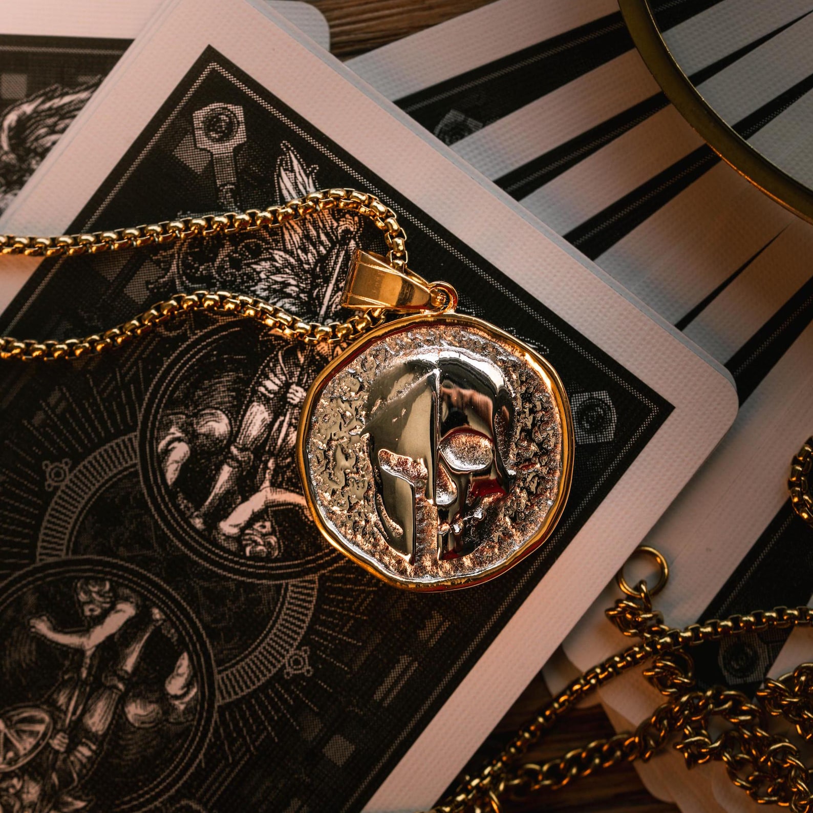 Stoic Pendant, Greek Necklace, Skull Jewelry, Memento Mori, Mens Chain ...
