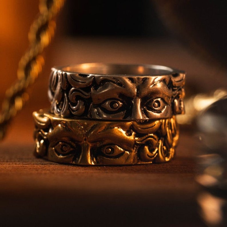 Michelangelo Eyes of David Ring | Stoicism Mens Greek Gods | Latin ...