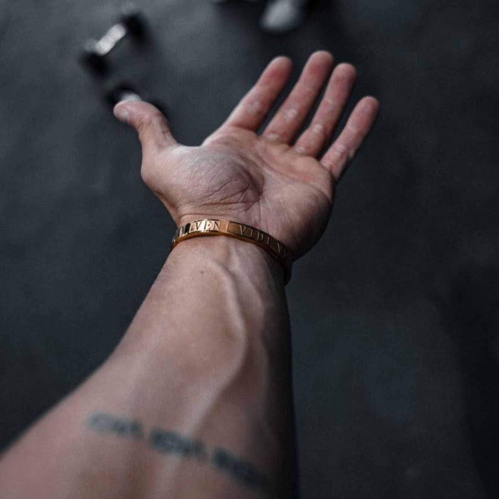 Veni Vidi Vici Cuff Bracelet | Spartan Mens Jewelry | Latin Phrase | I ...
