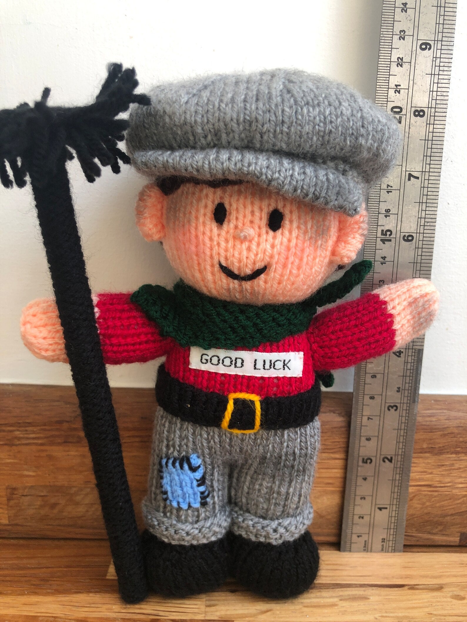 Hand Knitted Good Luck Chimney Sweep *ash* - Etsy UK