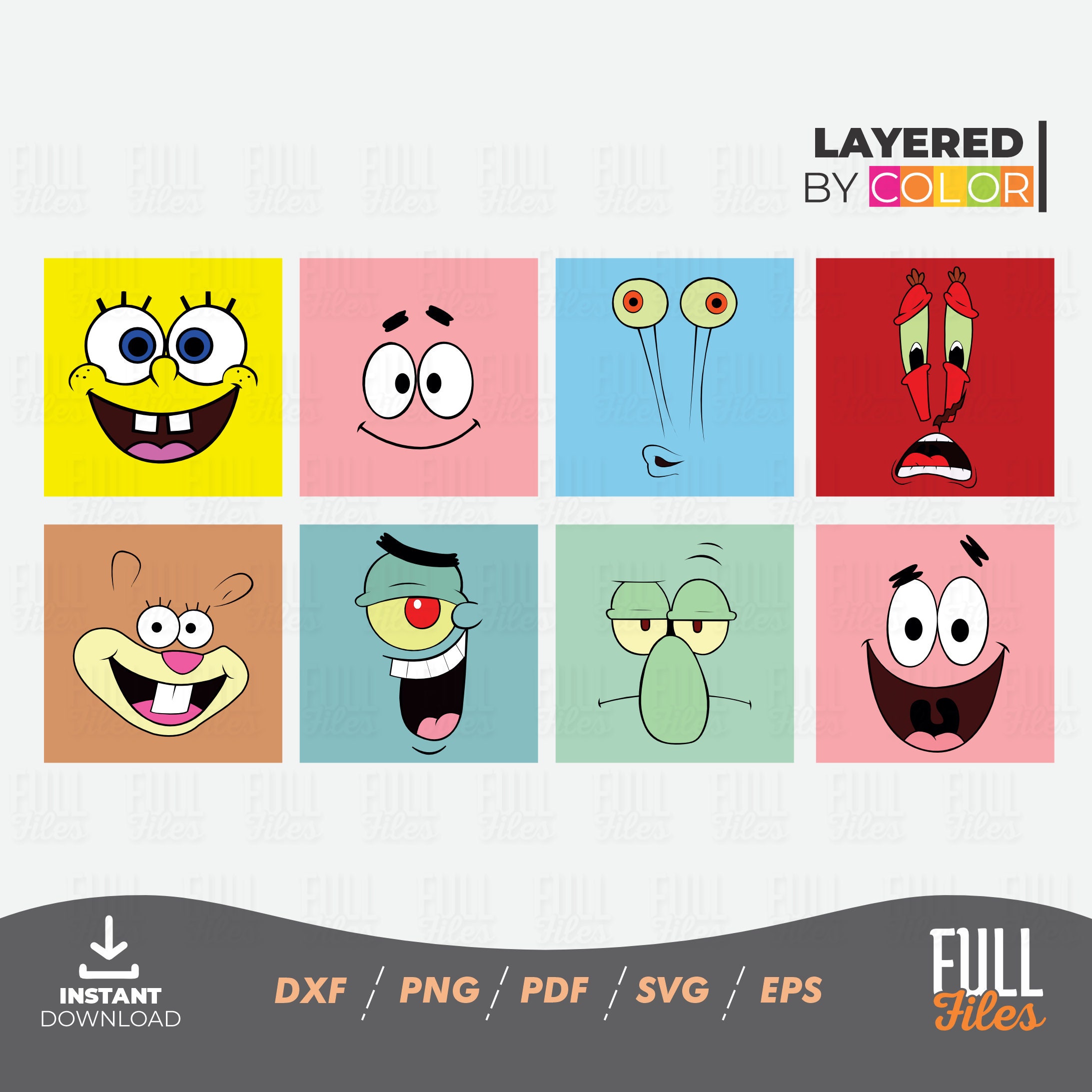 Face Sponge B. Svg, Png, Dxf, Pdf, Eps, Print, Sublimation, Patric. Svg ...