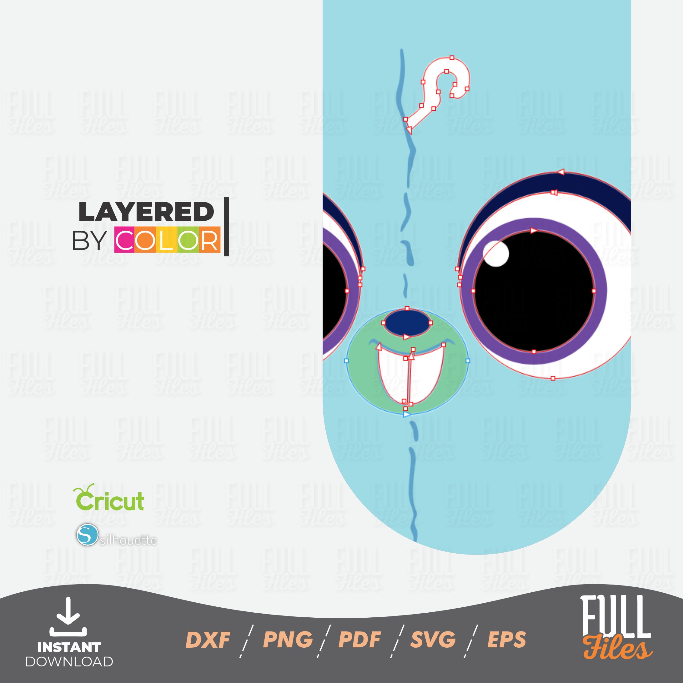 T.S. Face, Dxf, Eps, Svg, Pdf, Png, Cricut, Silhouette, File Cut ...