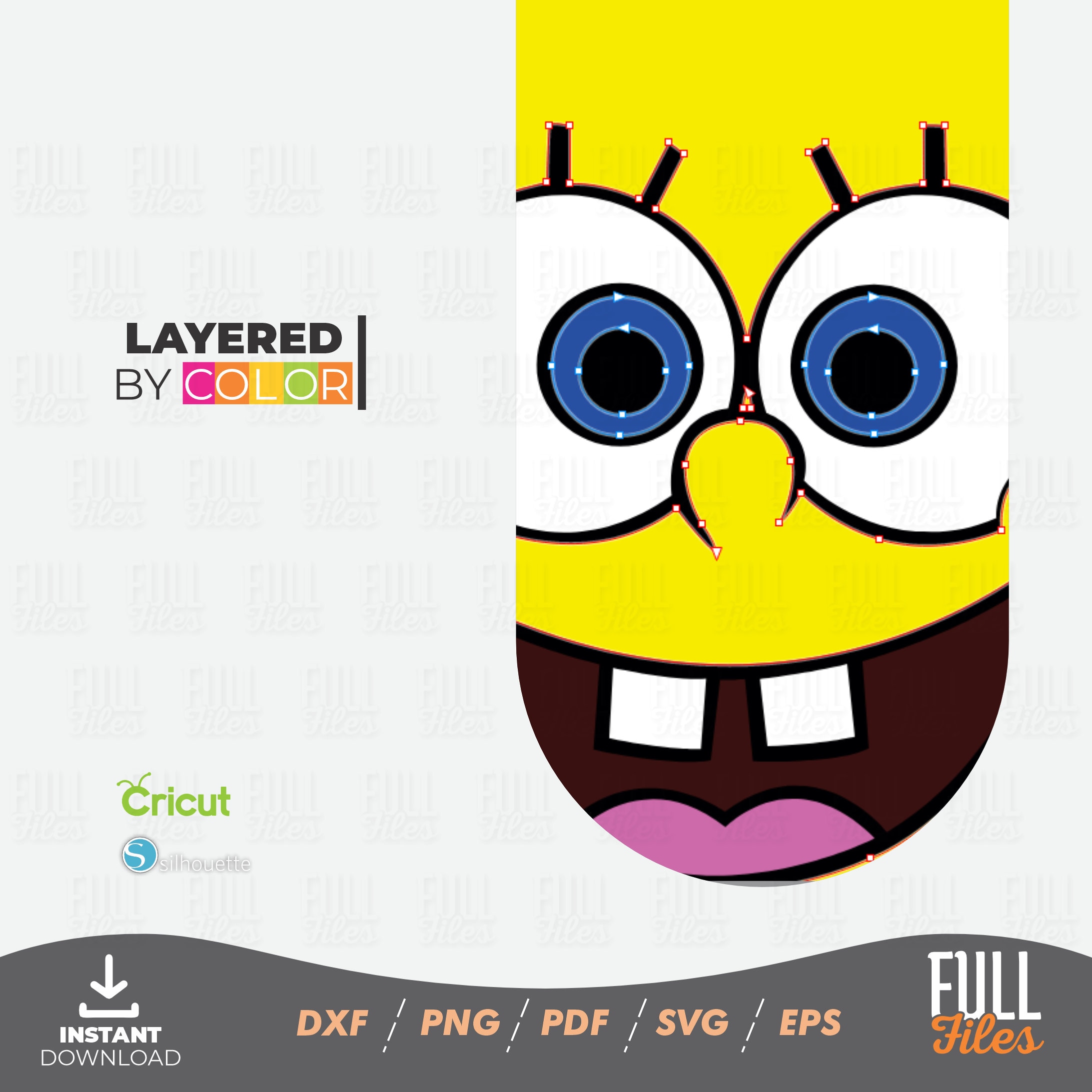 Face Sponge B. Svg, Png, Dxf, Pdf, Eps, Print, Sublimation, Patric. Svg ...