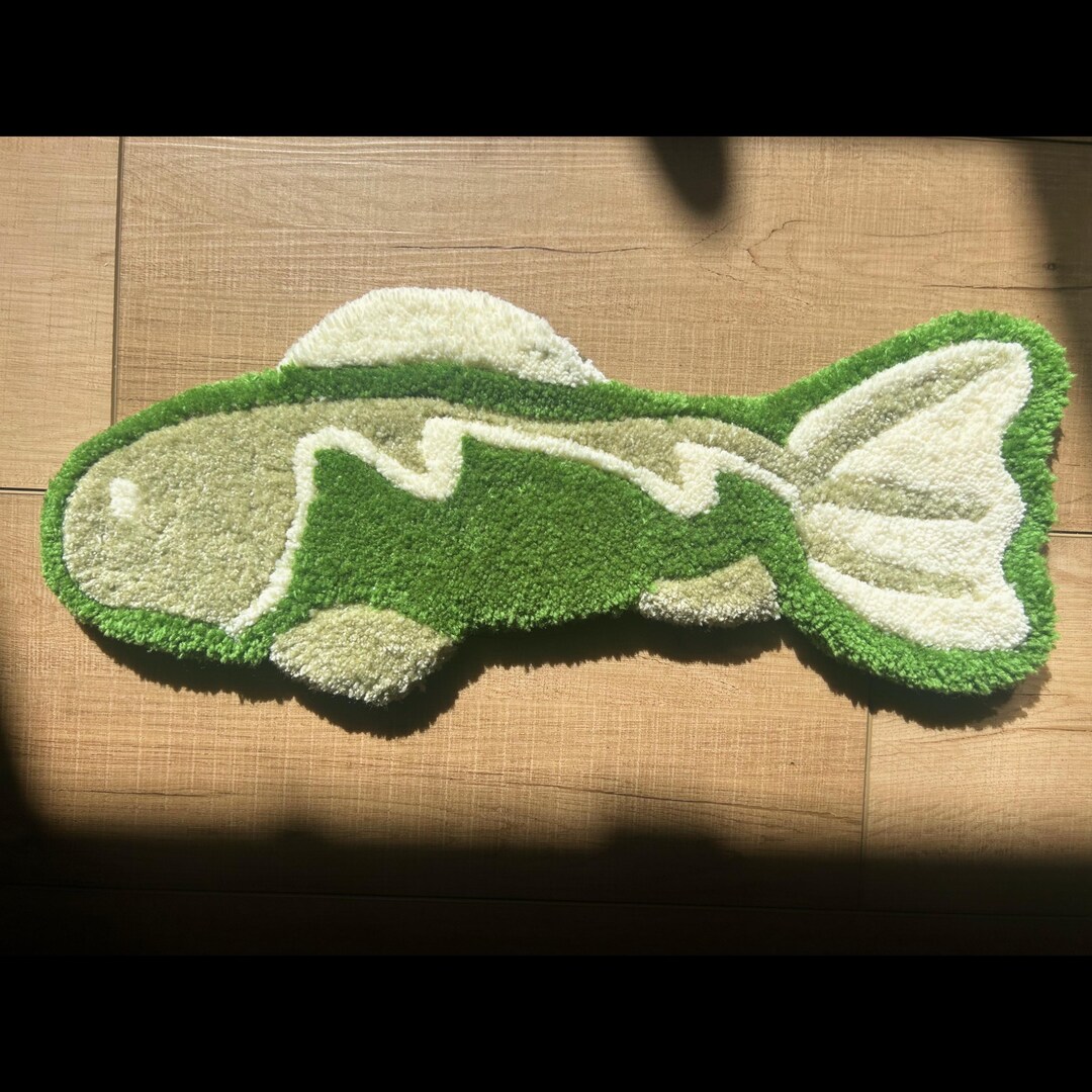 Tufted Wall Hanging, Fish, Rug, Tufted Wall Art, Wall Rug, Fish Rug ...