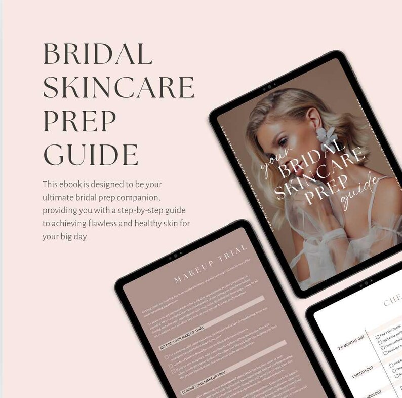 Bridal Skincare Prep Guide: Radiant Wedding Day Confidence (digital ...