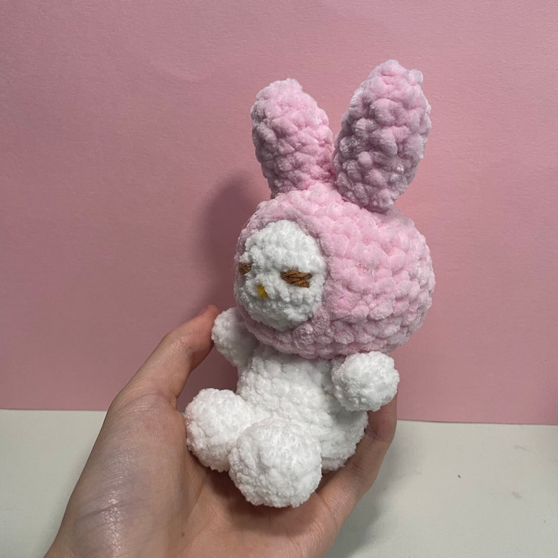 My Melody Sleeping Crochet Plush Etsy