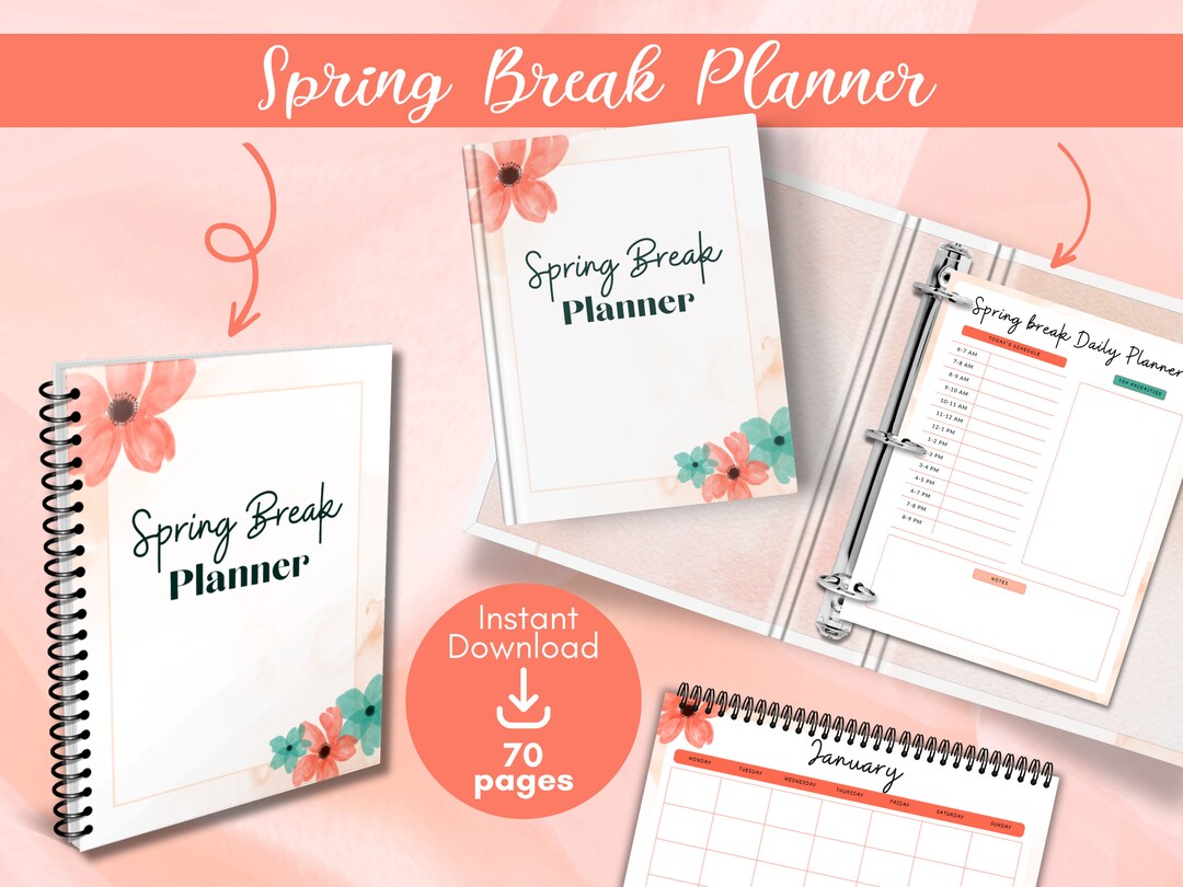 Spring Break Planner - Roadtrip Planner for Your Trip Itinerary ...