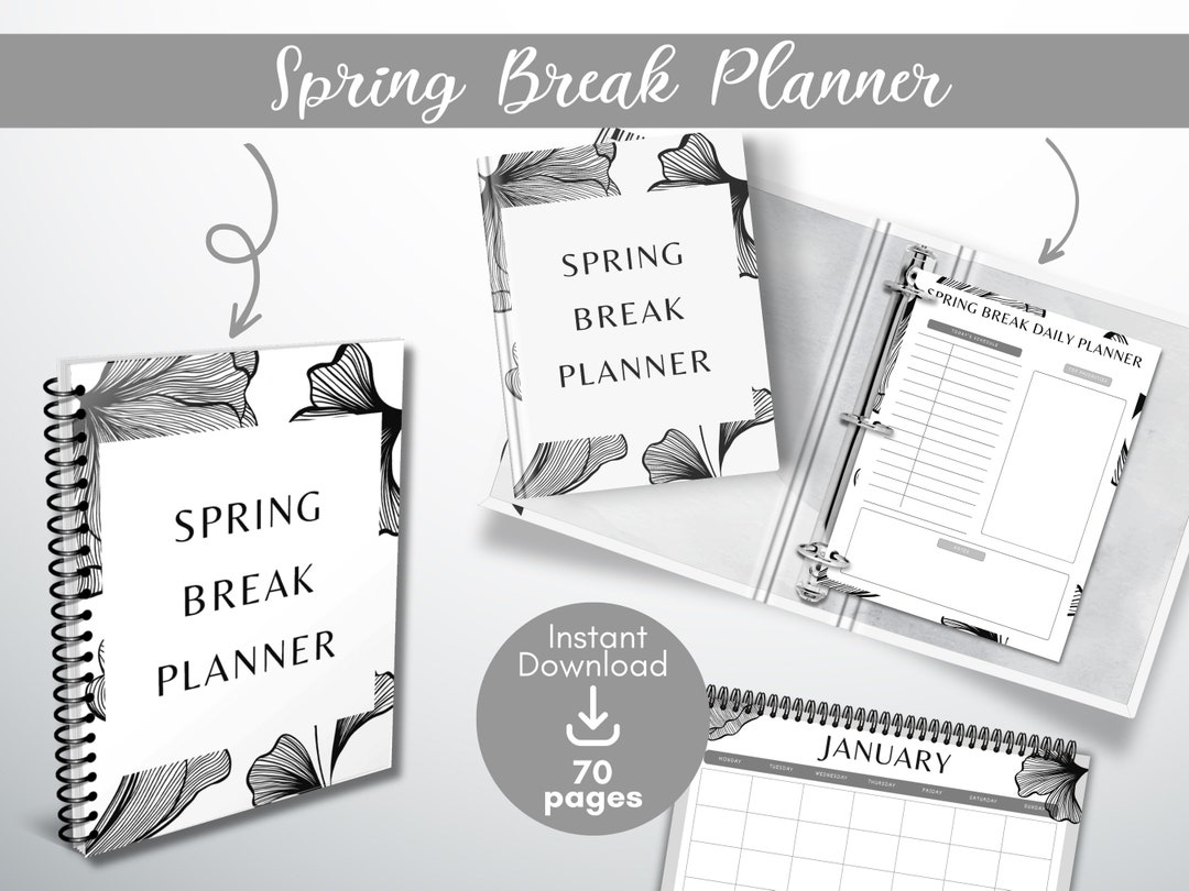 Spring Break Planner - Travel Journal for Your Trip Itinerary ...