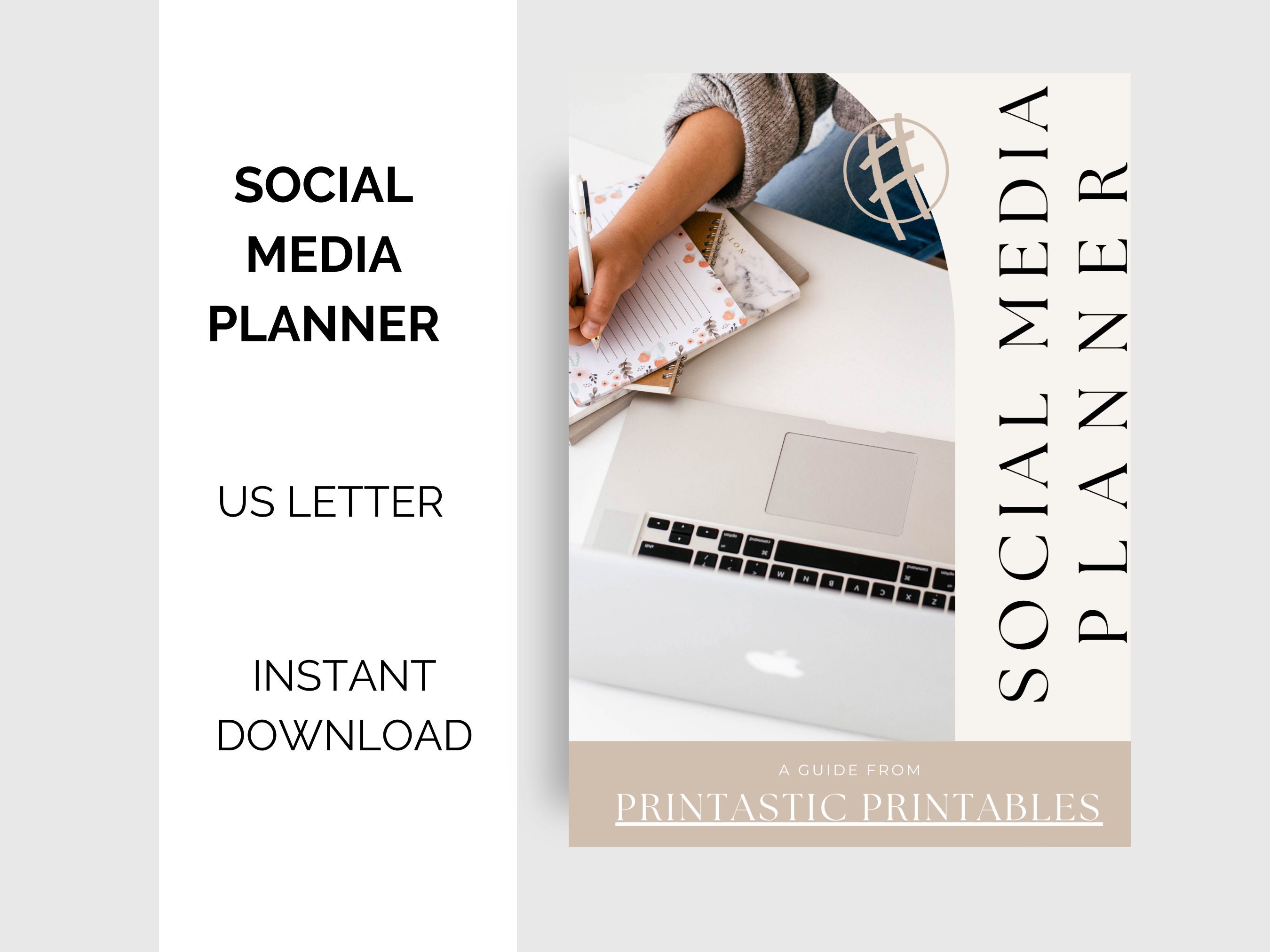 EDITABLE Social Media Content Calendar | Social Media Marketing Planner ...