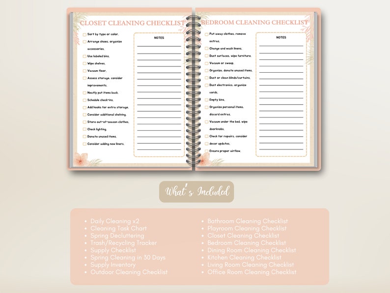 EDITABLE Printable Cleaning Planner | House Cleaning | De Clutter Your ...