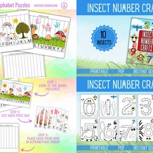 Printable Preschool Readiness Worksheets, Kindergarten Learning Bundle ...
