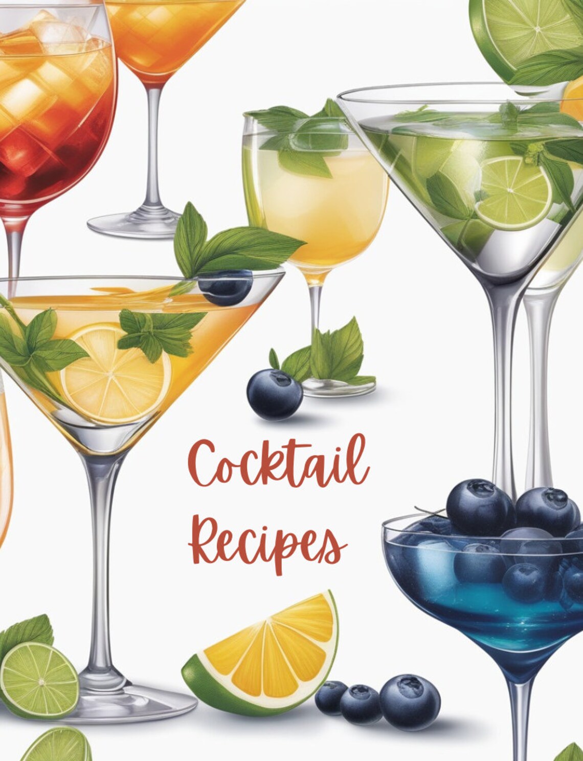 Cocktail Recipe Journal - Blank Mixology Journal Ready to Print for ...