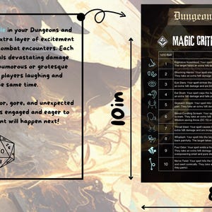 Dungeon and Dragons Hilarious Critical Hit Table for Magic Casters Dnd ...