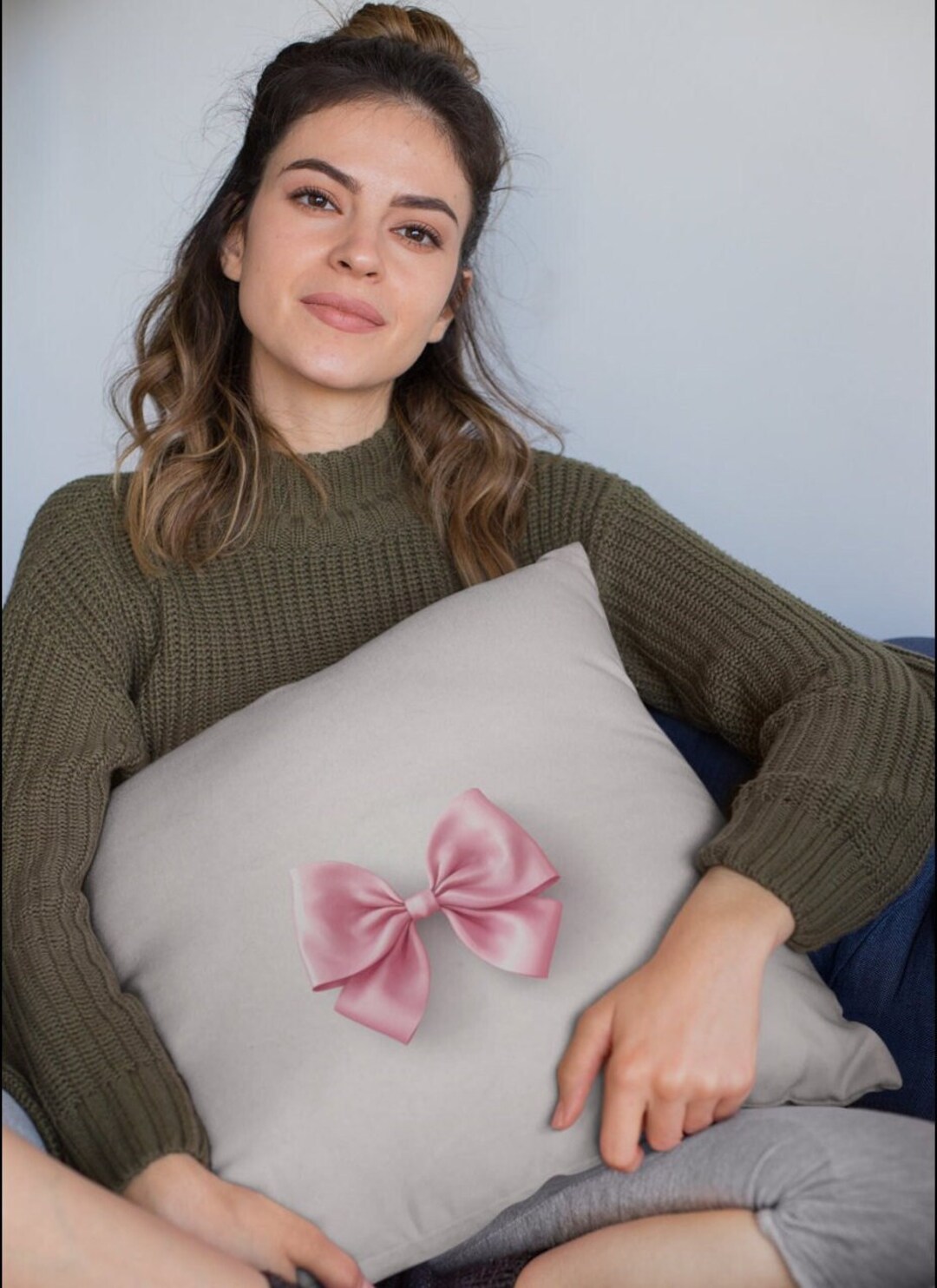 Coquette Pillow, Pink and White, Pink Bow Gift, Custom Couqette Gift, 3 ...