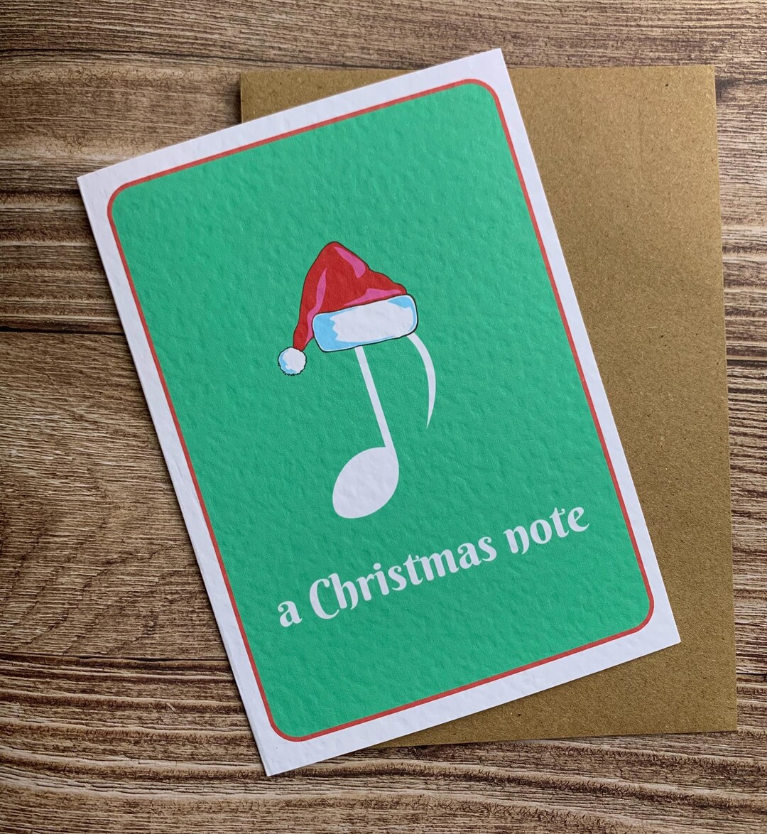 A Christmas Note, Christmas Card - Etsy UK