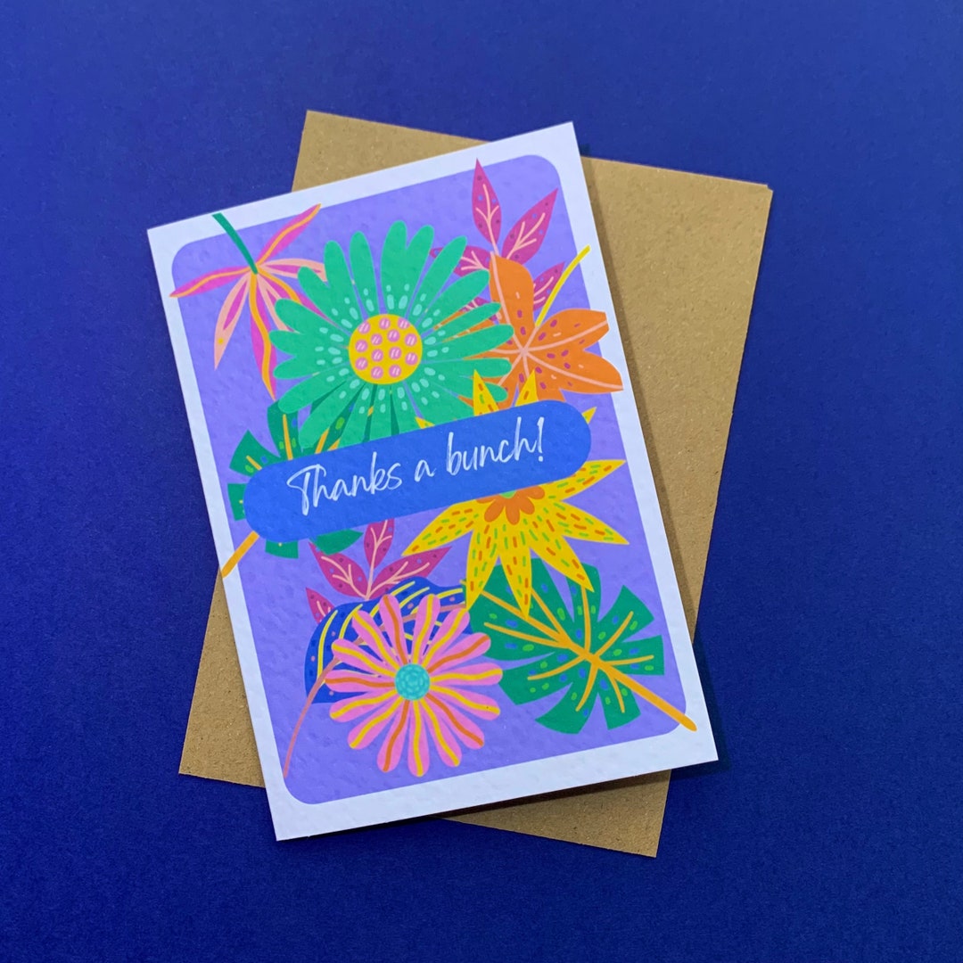 Thanks a Bunch Thank You Card - Etsy