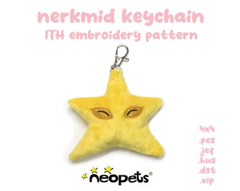 Neopets Faellie Poseable Fabric Doll Kawaii Y2K ITH 4x4 Embroidery ...