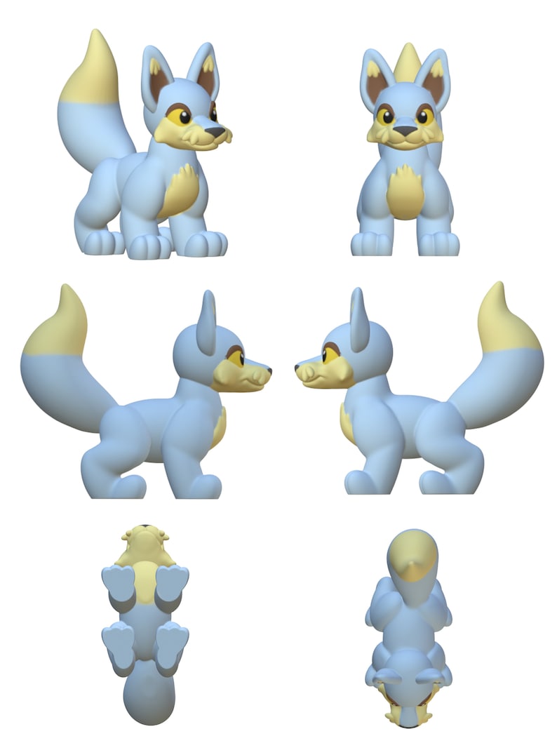 Neopets Lupe Figurine STL 3D Print File Kawaii Y2K Cute Kawaii 2000s - Etsy