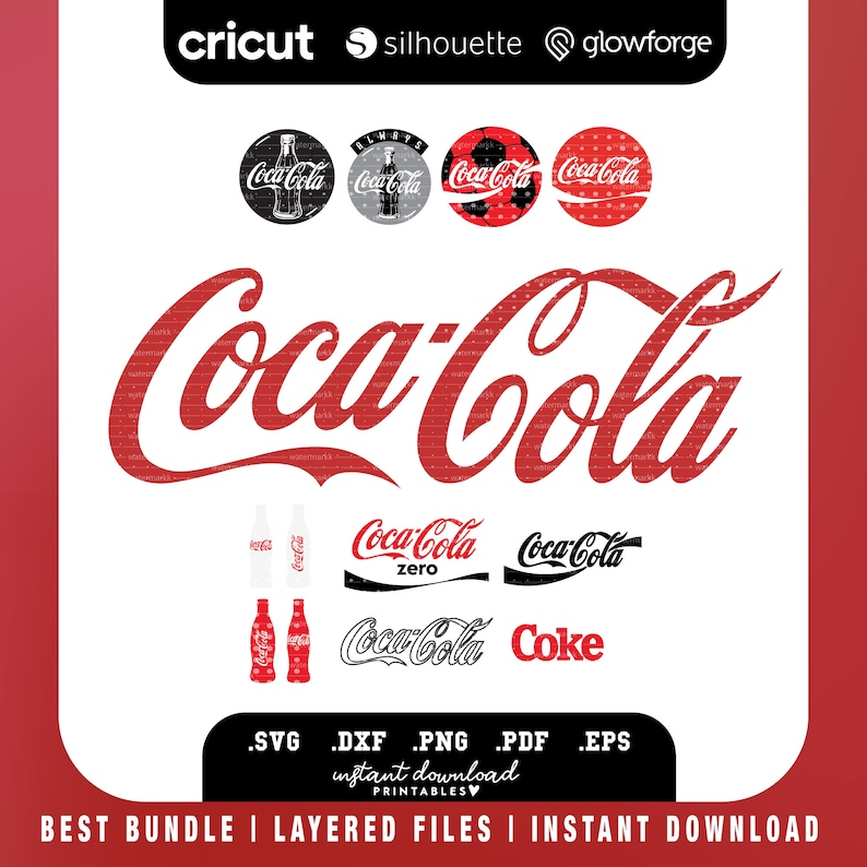 Coca-cola, Cola Logo SVG, PNG, DXF, Cnc Decal, Logo, Sticker ...