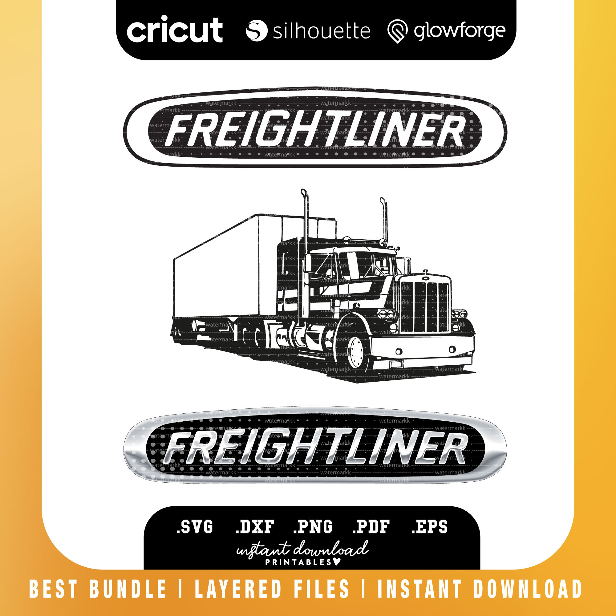 Logo, Freightliner SVG, PNG, DXF, Cnc Decal, Car Logo, Sticker ...