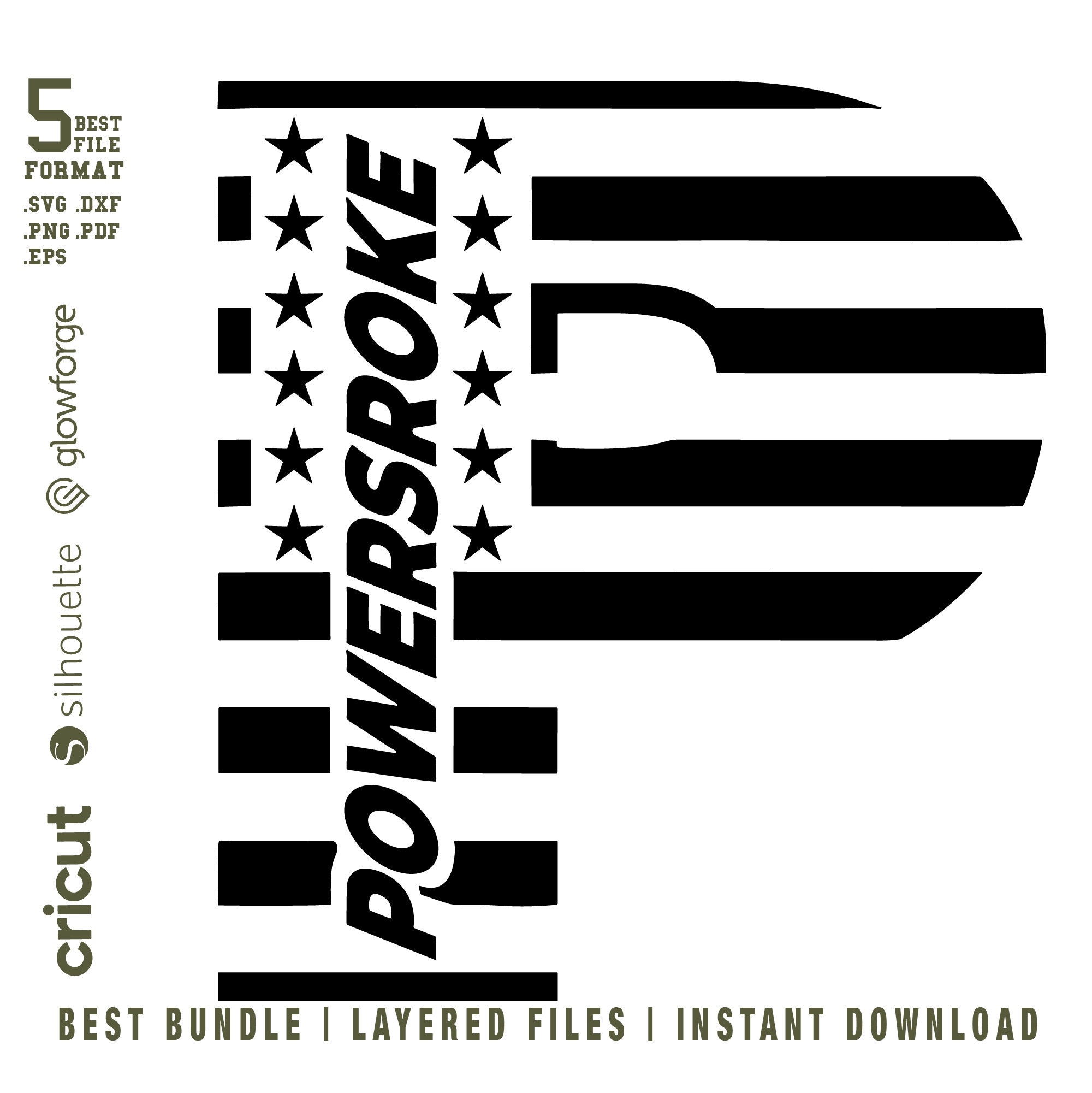 Powerstroke SVG PNG DXF Cricut File, Svg Bundle, Sticker, Cricut Svg ...