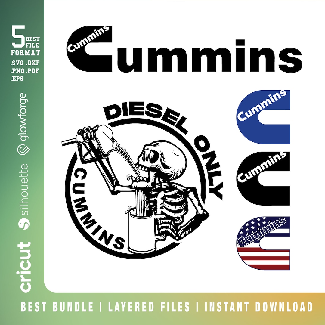 SVG Cummins Logo SVG and 300 Dpi Png Formats Ready to Use for Cricut ...