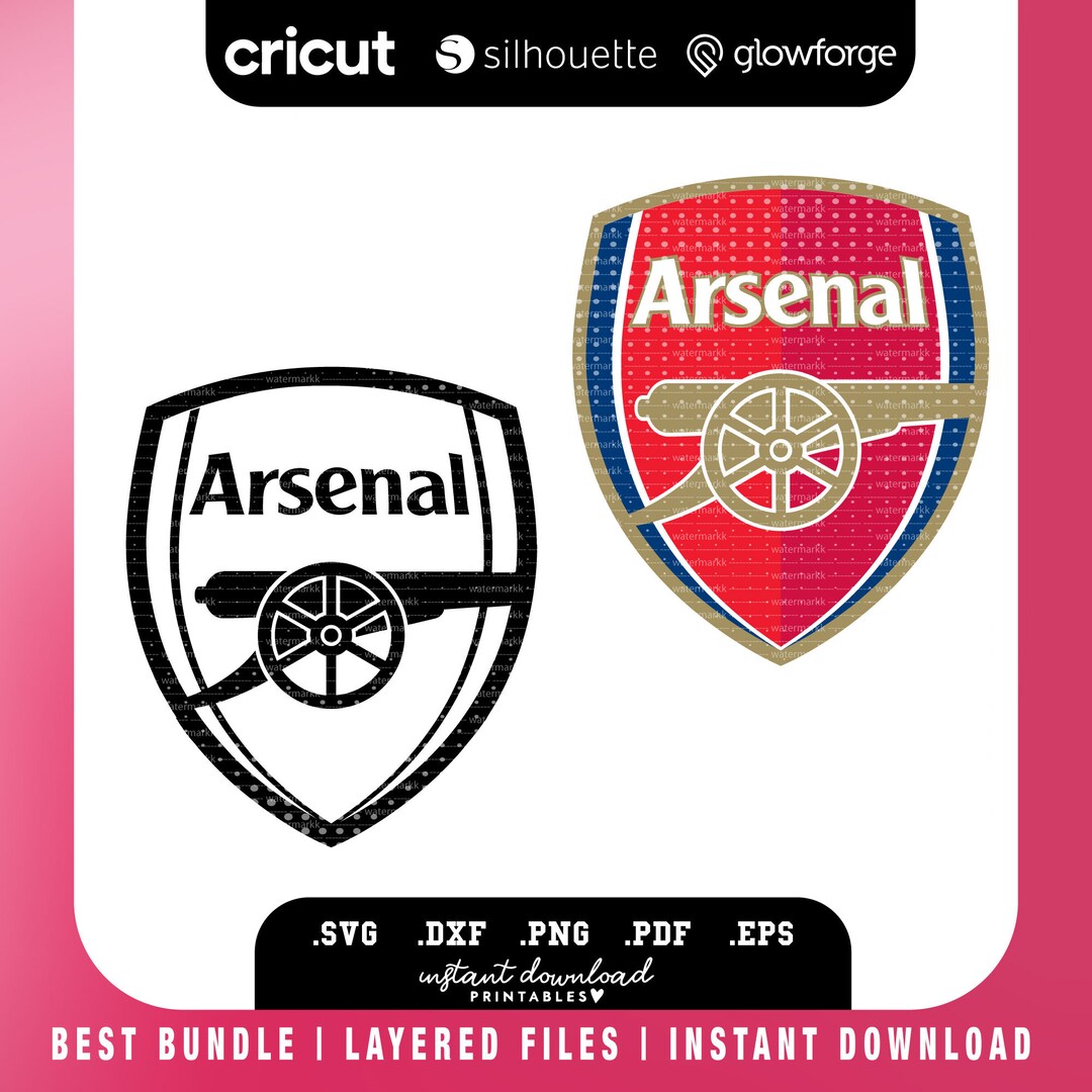 Logo, Gunners SVG , Football Logo, Sticker, Silhouette Vector, Cricut ...