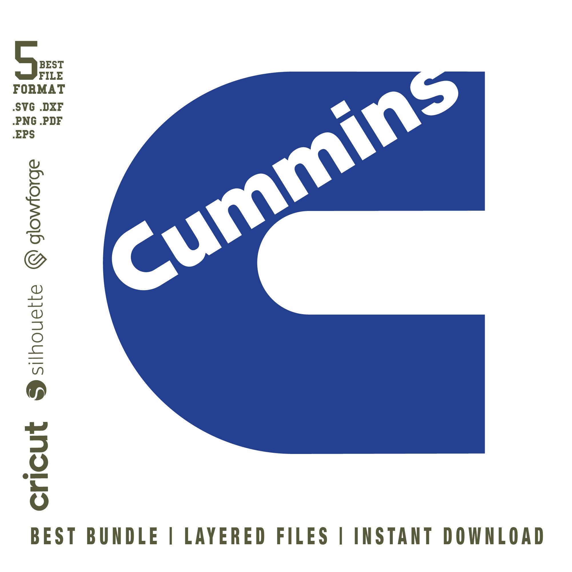 SVG Cummins Logo SVG and 300 Dpi Png Formats Ready to Use for Cricut ...