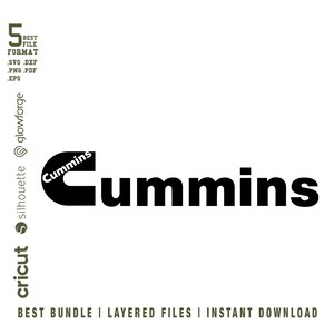 SVG Cummins Logo SVG and 300 Dpi Png Formats Ready to Use for Cricut ...